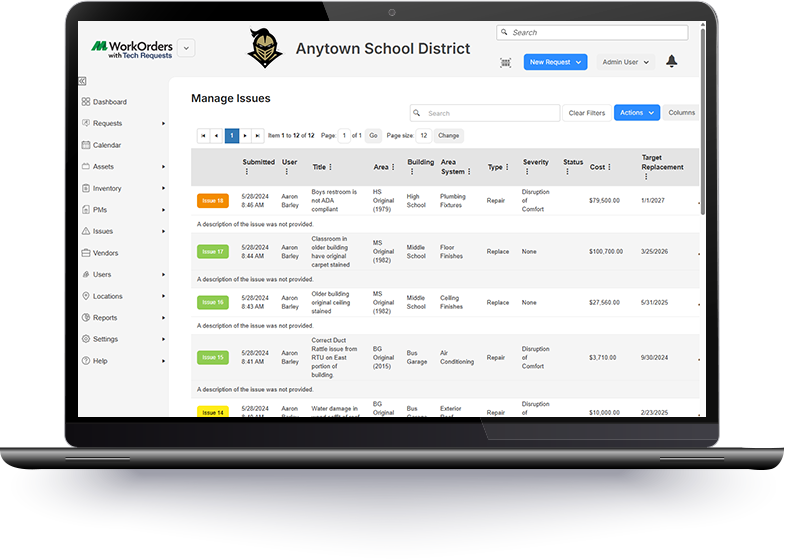 Issues Module | Follett Software Facilities Suite