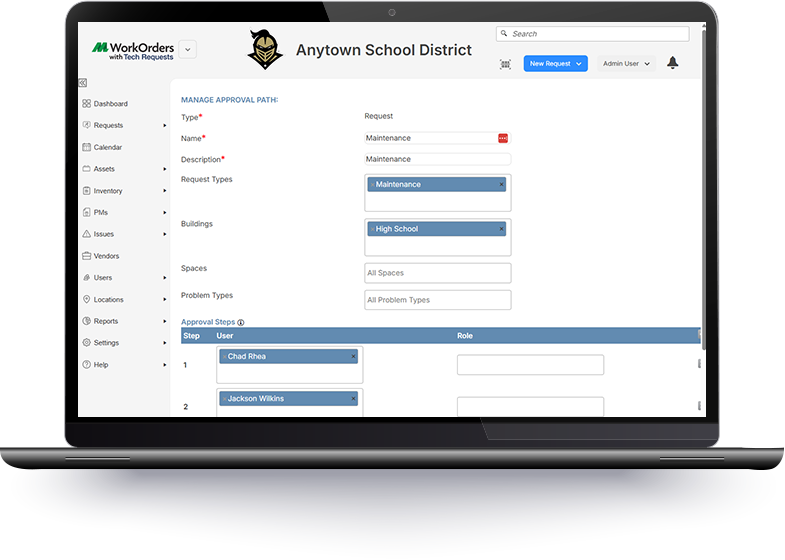 ML Work Orders - Custom Routing Paths
